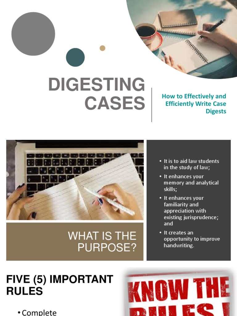 How To Digest Cases | PDF | Damages | Supreme Courts