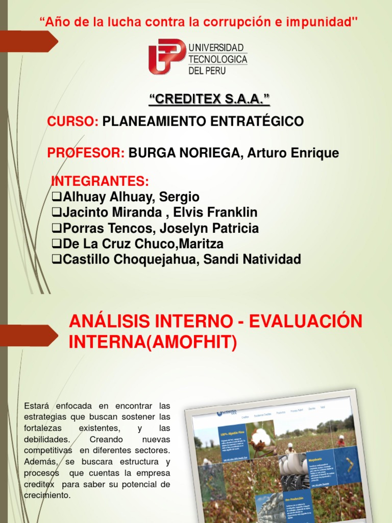 Estrategias de Creditex S.A.A. | PDF | Marca | Marketing