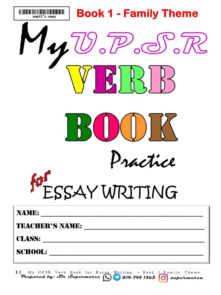My Verb Book Family Pupils | PDF | Essays