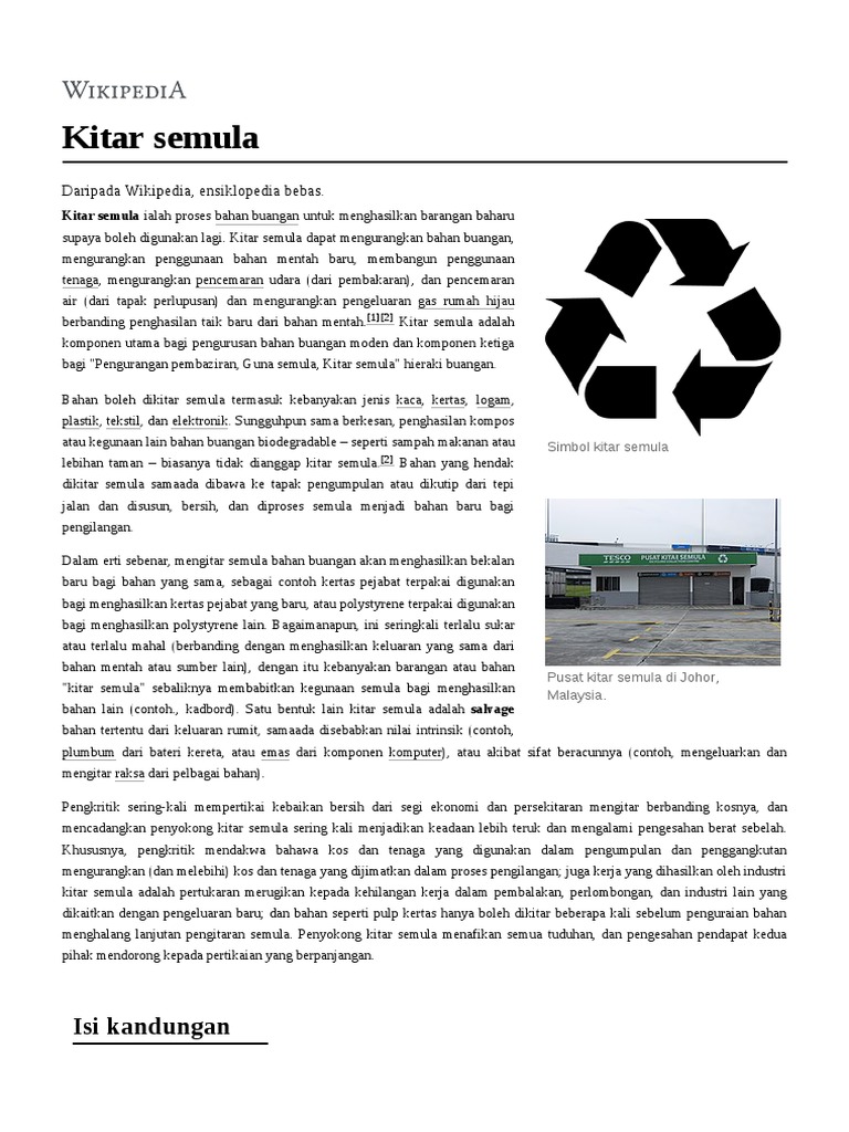 Kitar Semula | PDF