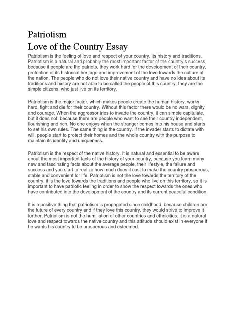 Patriotism | PDF