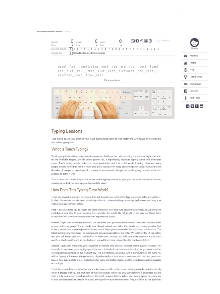 Typing Practice | PDF | Human–Computer Interaction | Text