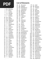 First 50 Elements and Their Symbols | PDF