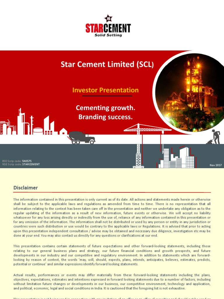 Star Cement Limited 20-11-17 | PDF | Brand | Marketing