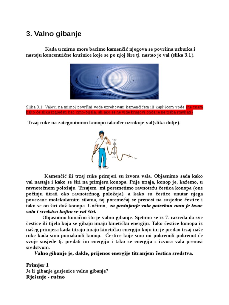 3 Valno Gibanje TEORIJA | PDF