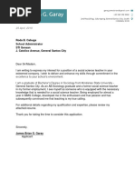 Application Letter LSB | PDF