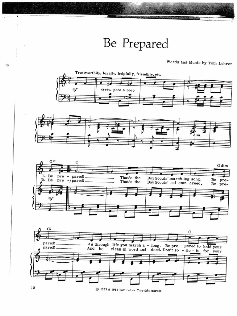 Be Prepared PDF | PDF
