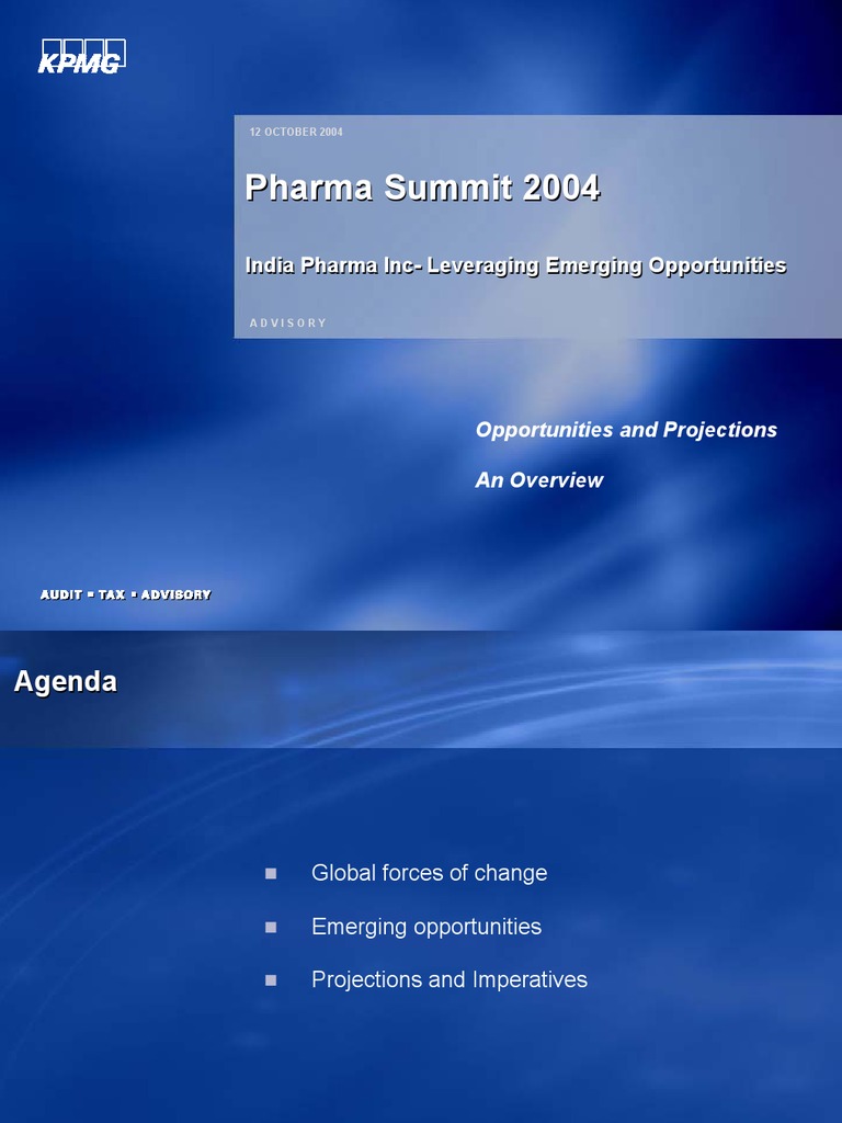 KPMG Report | PDF | Generic Drug | Drug Development