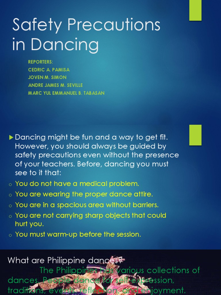 Safety Precautions in Dancing | PDF | Dances | Philippines