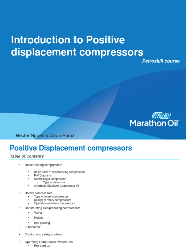 Positive Displacement Compressors Guide | PDF | Pump | Cylinder (Engine)