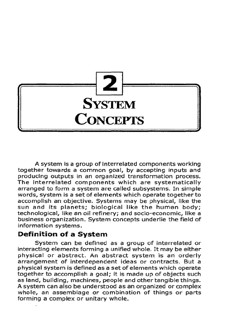 Chapter 2 - System Concepts | PDF | System | Negative Feedback