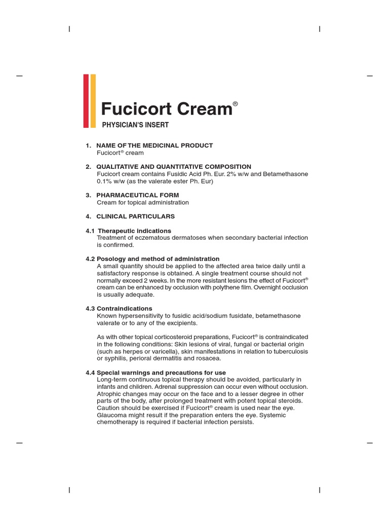 Fucicort Cream | PDF | Dermatitis | Corticosteroid