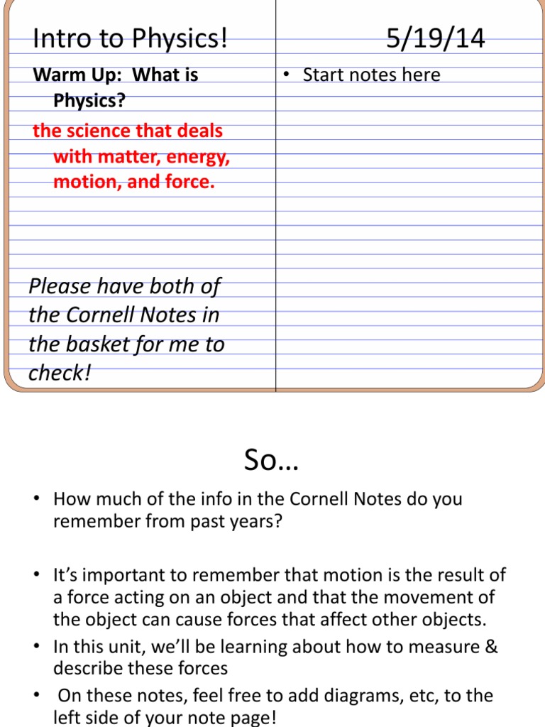 Intro To Force and Motion | PDF | Acceleration | Speed