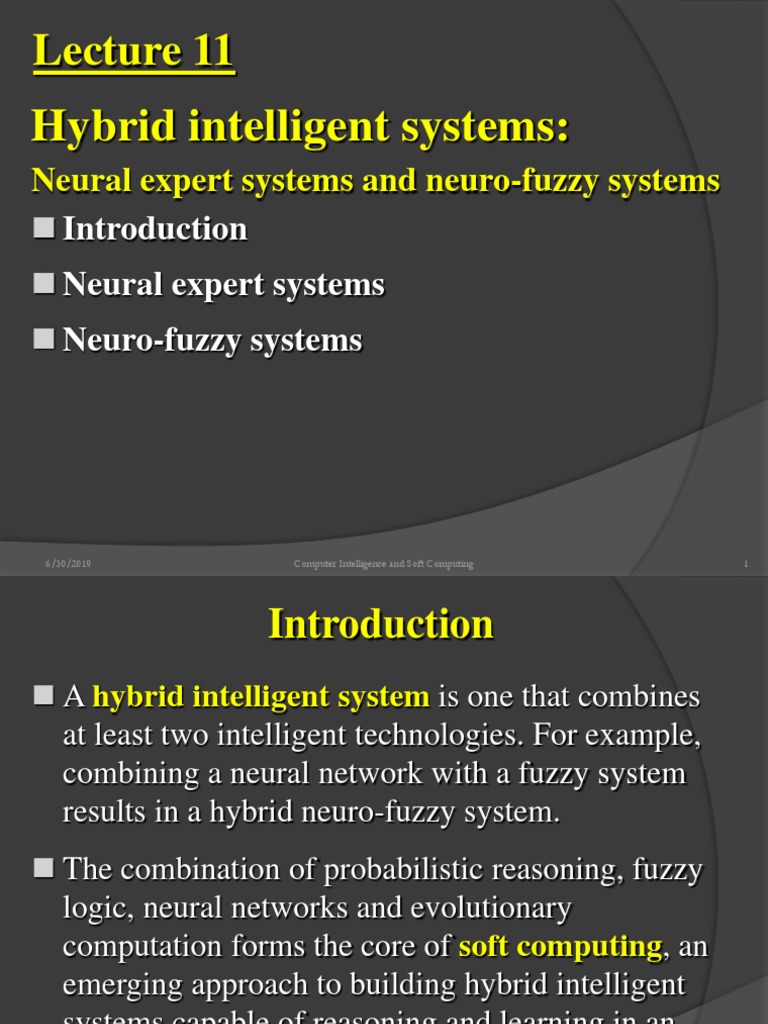 Hybrid Intelligent Systems:: Neural Expert Systems and Neuro-Fuzzy Systems | PDF | Fuzzy Logic ...