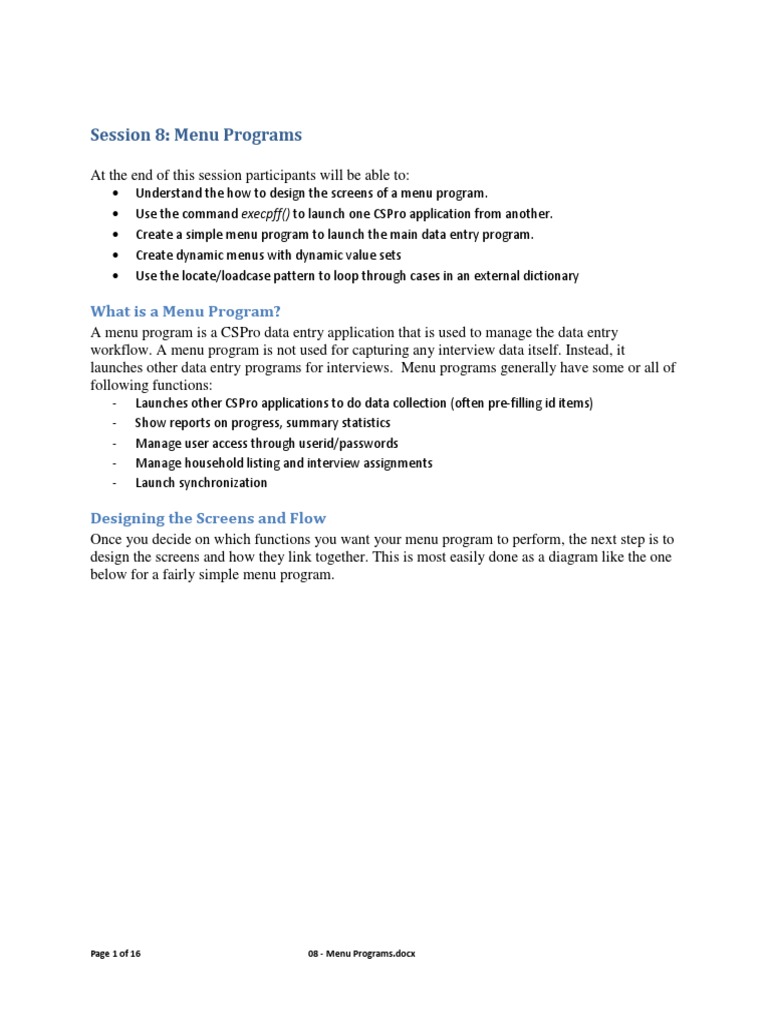 08 Menu | Download Free PDF | Menu (Computing) | Directory (Computing)