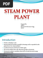 Layout of Steam Power Plant | PDF | Boiler | Steam