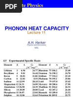 Debye Specific Heat Theory | PDF