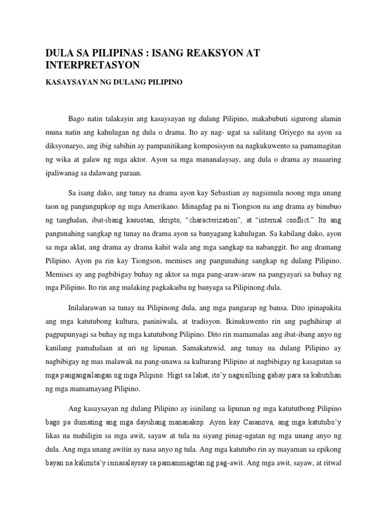 Dula Sa Pilipinas | PDF