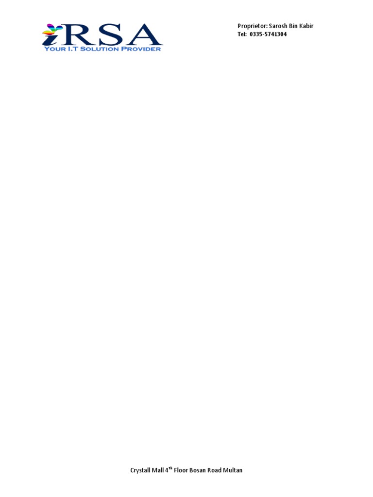 Irsa Letterhead | PDF