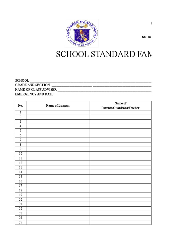 Family Reunification Release Form Template | PDF