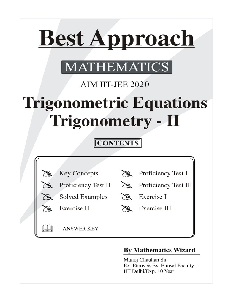 Sheet - Trigonometric PH-2 by MC Sir | PDF | Trigonometric Functions ...