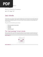 Jazz Guitar Chord Dictionary | PDF | Chord (Music) | Guitars
