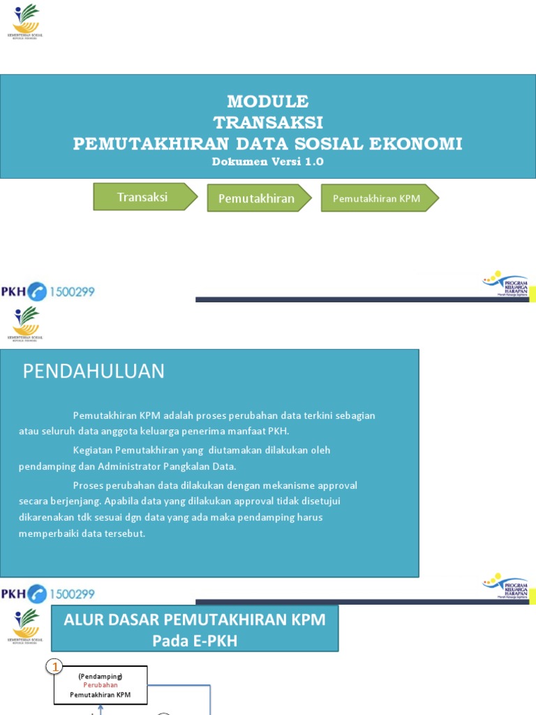 Module Transaksi Pemutakhiran (PDSE) PDF | PDF