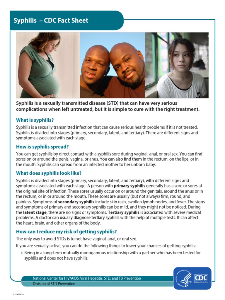 Syphilis | PDF | Sexually Transmitted Infection | Sexually Transmitted ...