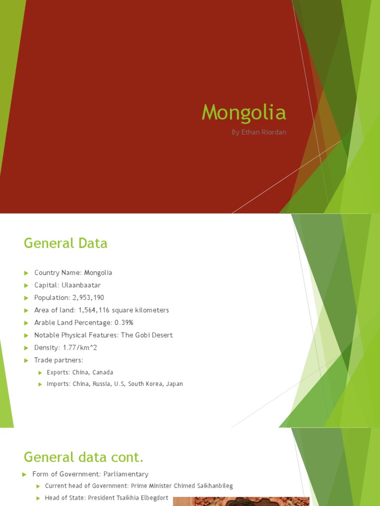 Mongolia Powerpoint Final | PDF | Mongolia | Mongols