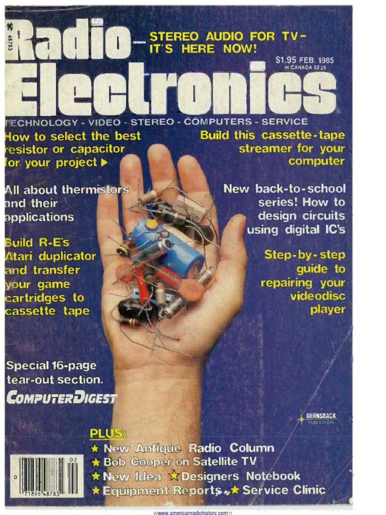 Radio Electronics February 1985.CV01 PDF | PDF | Very High Frequency ...