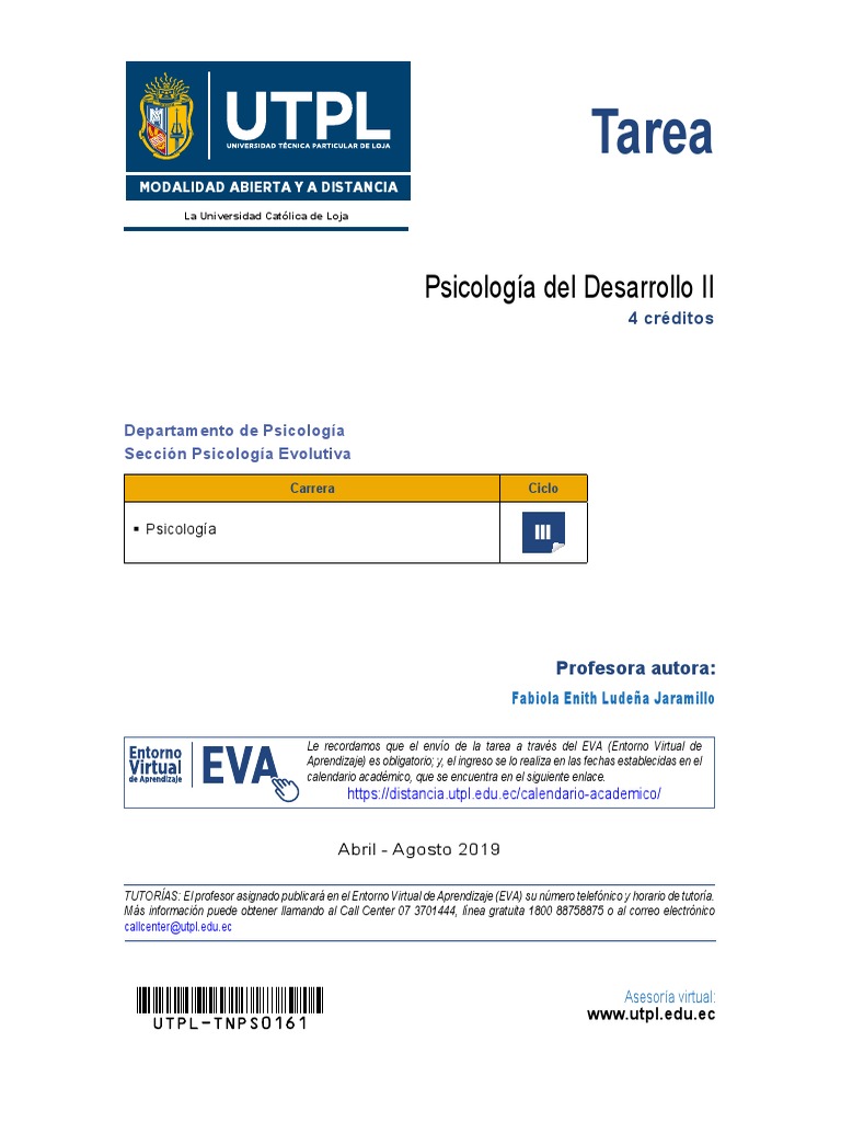 Tarea Psicologia Del Desarrollo 2 | PDF | Adultos | Adolescencia