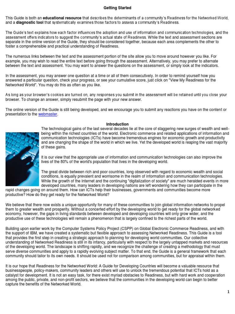 Networked World Readiness | PDF | Information And Communications ...