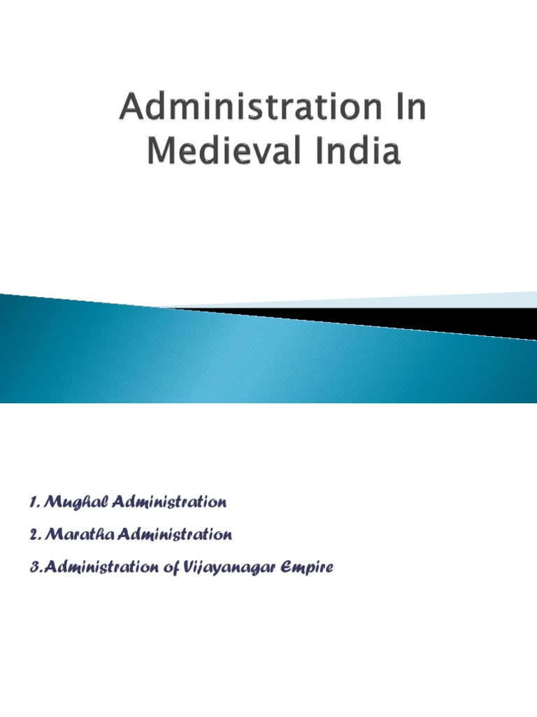 Mughal and Maratha Administrative Systems | PDF | Mughal Empire