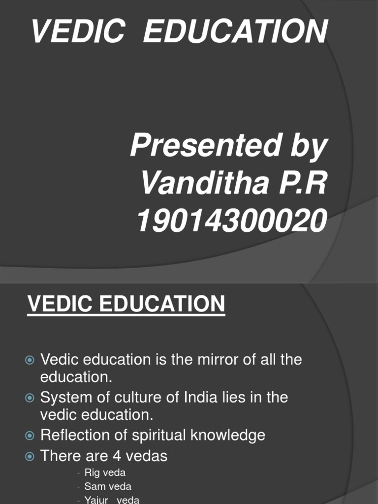 Vedic Education | PDF | Vedas | Teachers