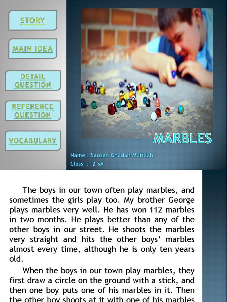 English Presentation (Marbles) | PDF
