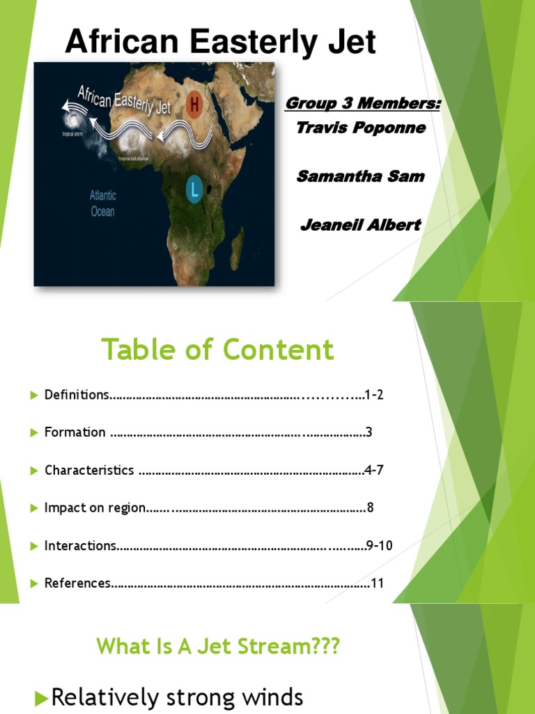 African Easterly Jet - GM Project (FINAL) | PDF | Tropical Cyclones | Wound