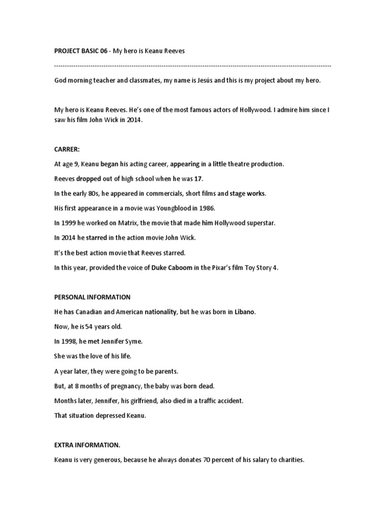 ICPNA - Project Basic 06 | PDF