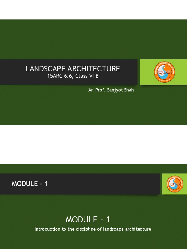 Landscape Architecture 2 | PDF | Landscape | Landscape Architecture