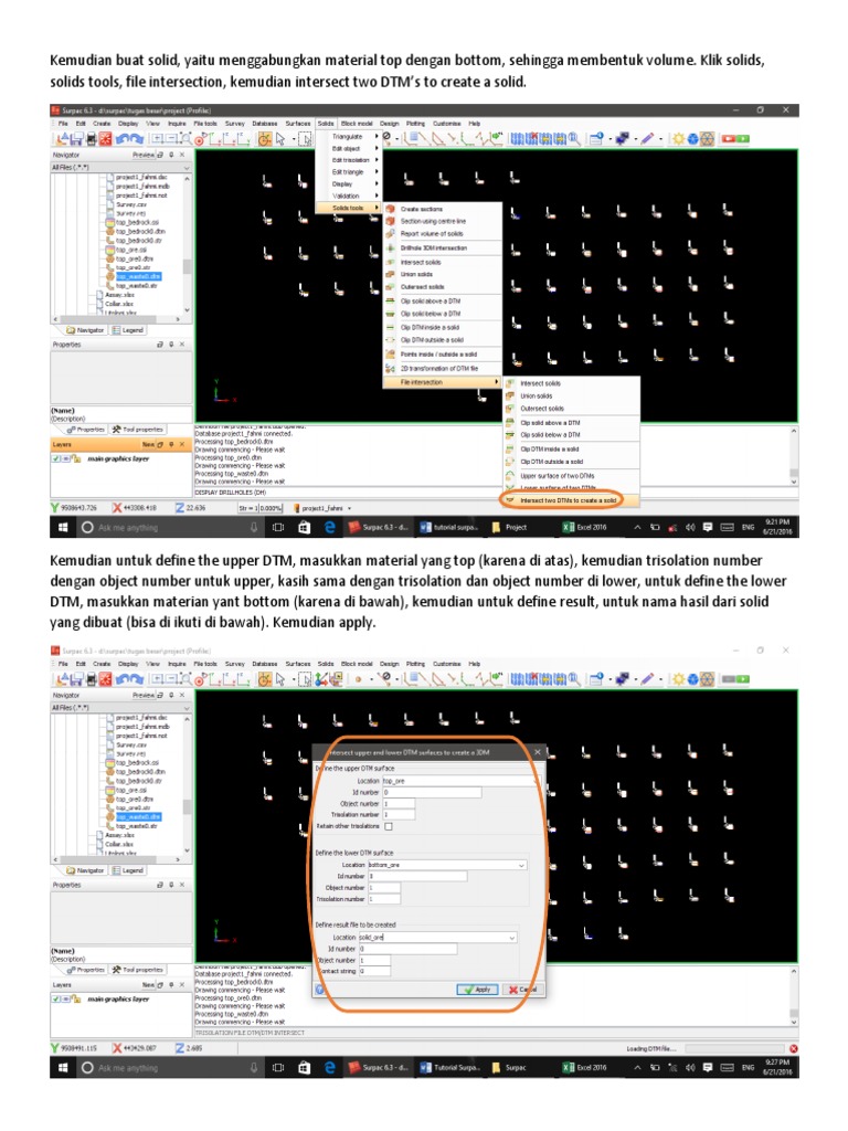Tutorial Surpac 2 | PDF | Komputer