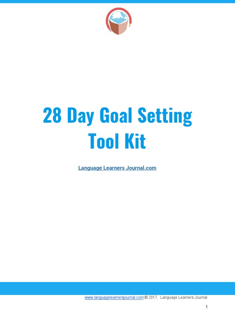 Goal Setting Toolkit | PDF | Learning | Cognition