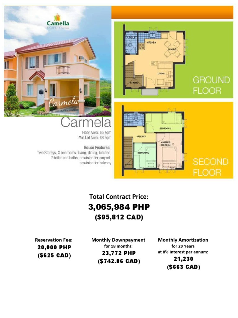 Total Contract Price:: Reservation Fee: Monthly Downpayment Monthly ...