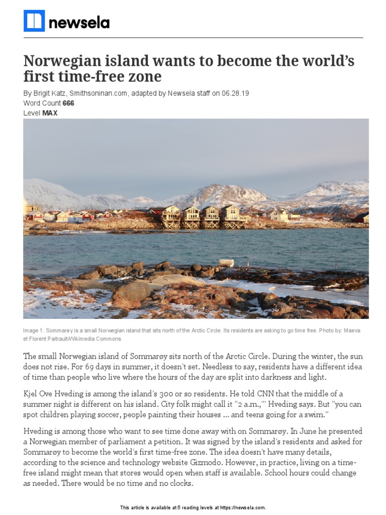 Norwegian-Island-Time-Free-Zone-53241-Article Only | PDF | Circadian ...