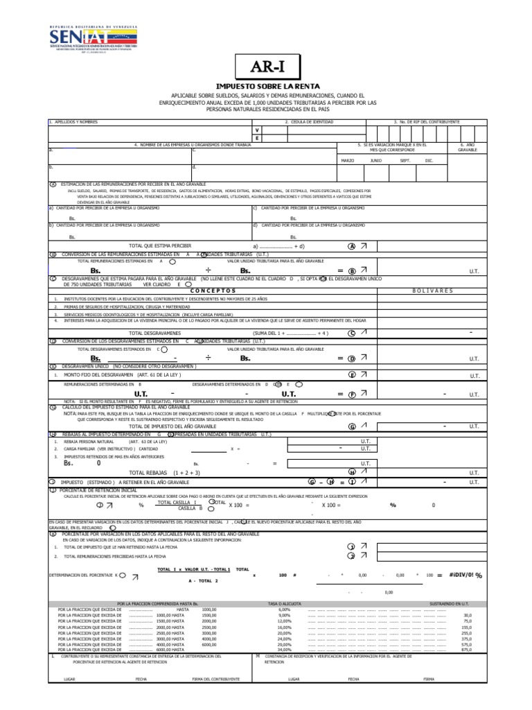 Formato Planilla Ari | PDF | Salario | Impuestos