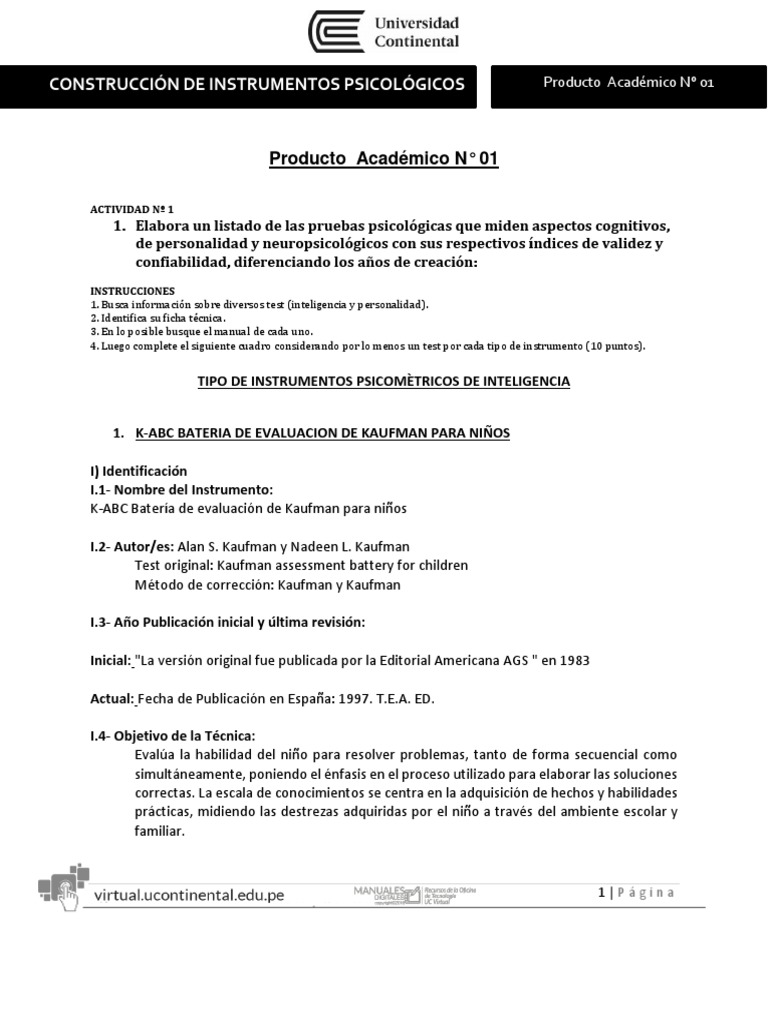 Construcción de Instrumentos Psicológicos | PDF | Escala de ...