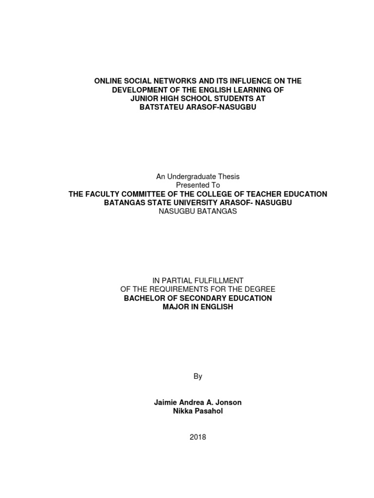 Thesis Preliminaries | PDF | Social Networking Service | Thesis