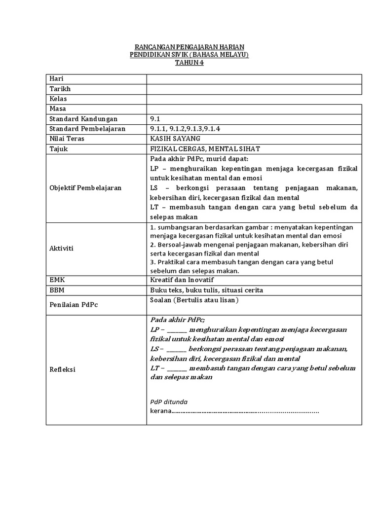 RPH Sivik Moral | PDF