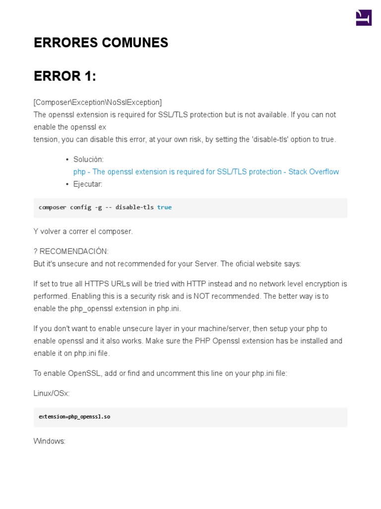 Errores Comunes Al Programar Con Laravel | PDF