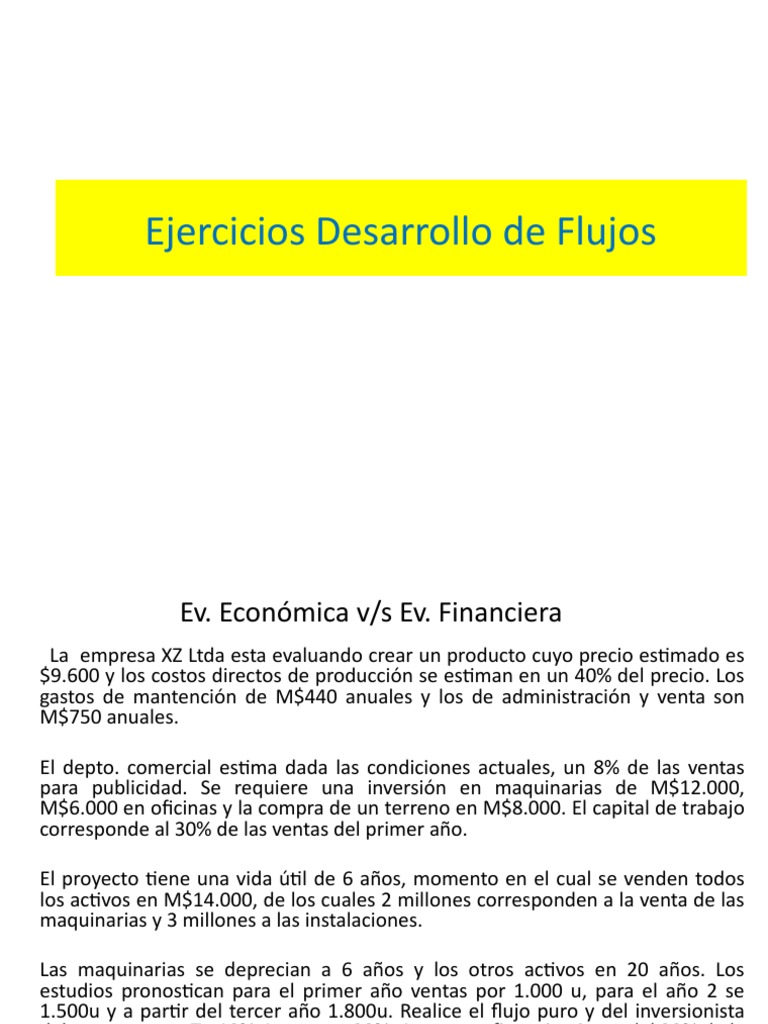 Ejercicios Desarrollo de Flujos | PDF | Euro | Precios