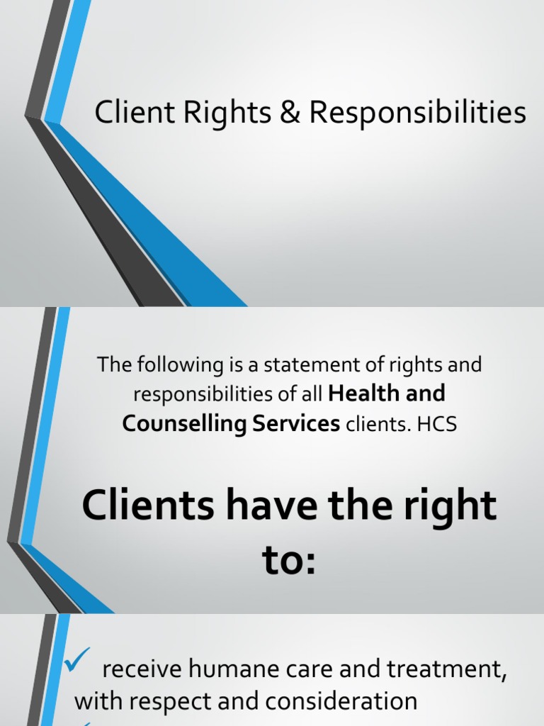 Client Rights & Responsibilities | PDF
