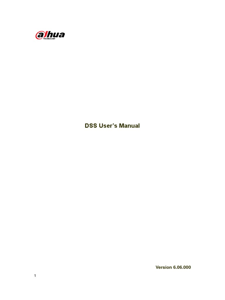 DSS User's Manual | PDF | Ip Address | Computer Network